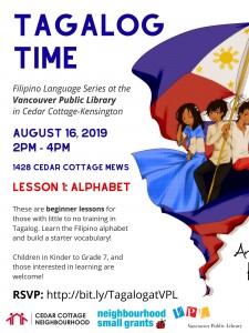 Tagalog Time at VPL: Filipino Language Series | News